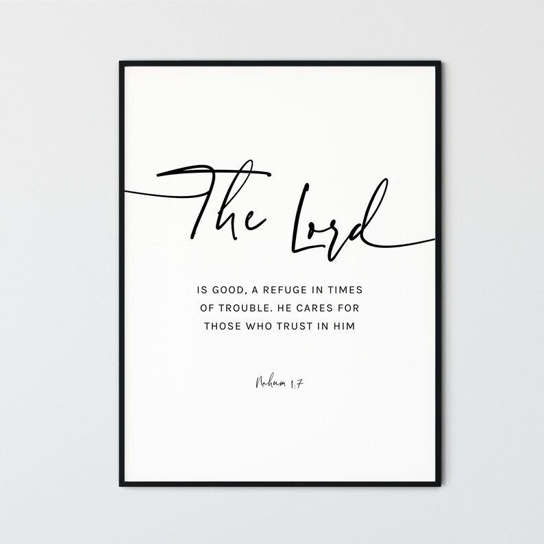 Bible Verse Wall Art Set of 2 Modern Scripture Quote Prints - Etsy