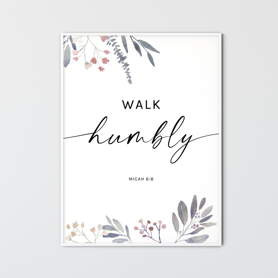 Micah 6:8 Bible Verse Wall Art Set of 3 Prints Scripture Print | Etsy