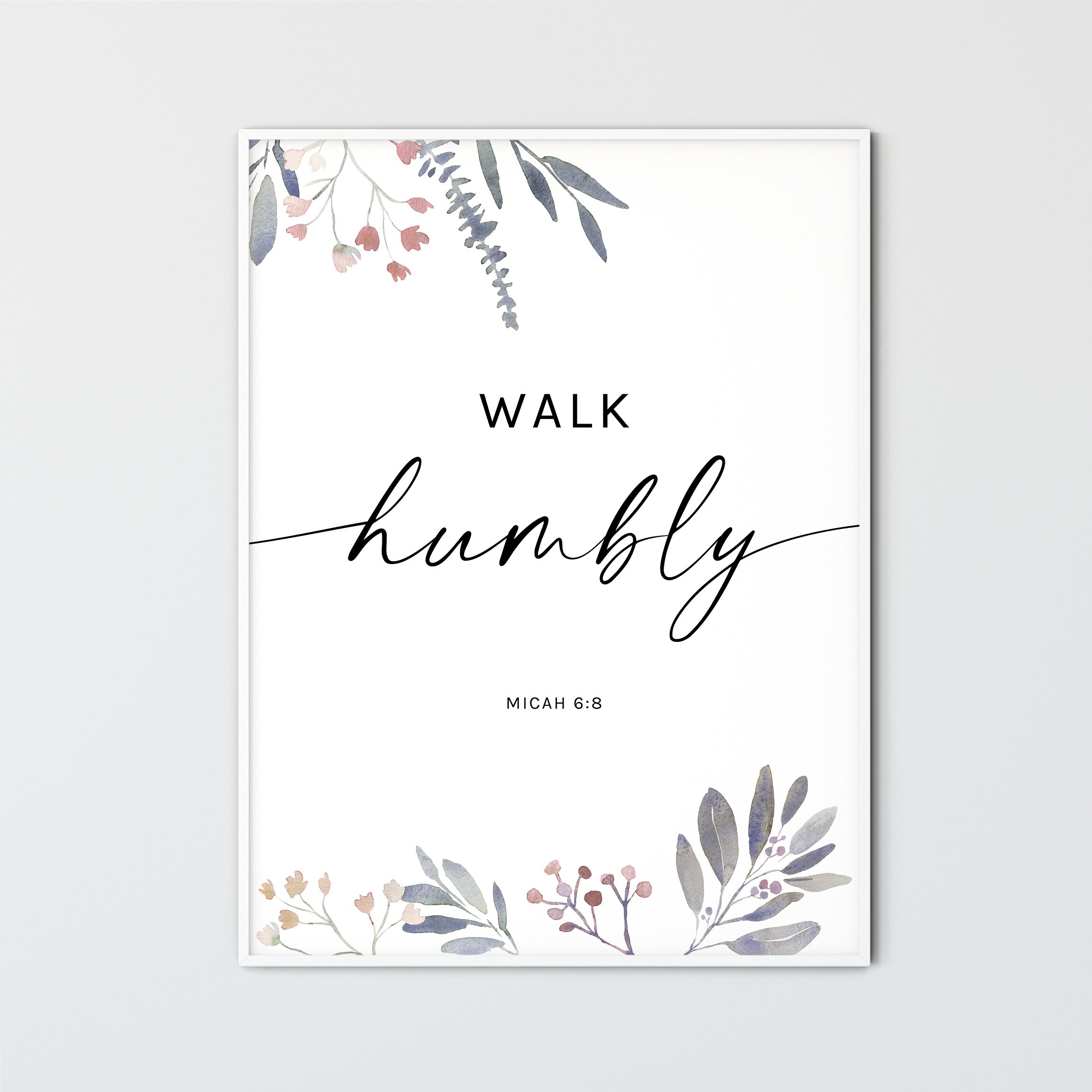 Micah 6:8 Bible Verse Wall Art Set of 3 Prints Scripture Print | Etsy