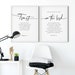 Trust in the Lord Bible Verse Wall Art Set of 2, Modern Scripture Quote ...