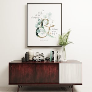 Revelation 22:13 Christian Wall Art Bible Verse Wall Art Printable ...