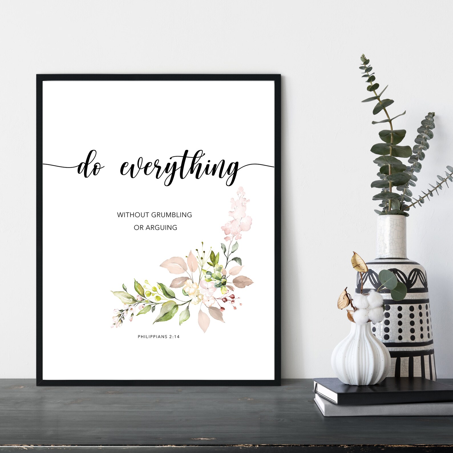 Philippians 2:14,bible Verse Wall Art, Printable Wall Art, Scripture ...