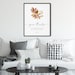 Psalm 106:1 Bible Verse Wall Art Scripture Print Autumn Thanksgiving ...