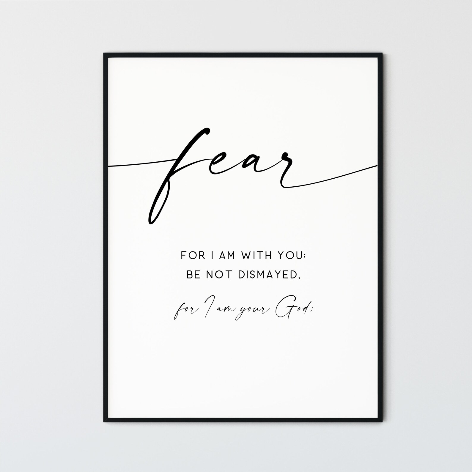 Jesaja 41:10 Bibelvers Wandkunst 2er Set Drucke Moderne - Etsy.de