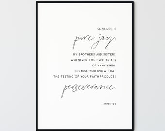 Proverbs 3:5-6 Bible Verse Wall Art Scripture Prints Modern Minimalist ...