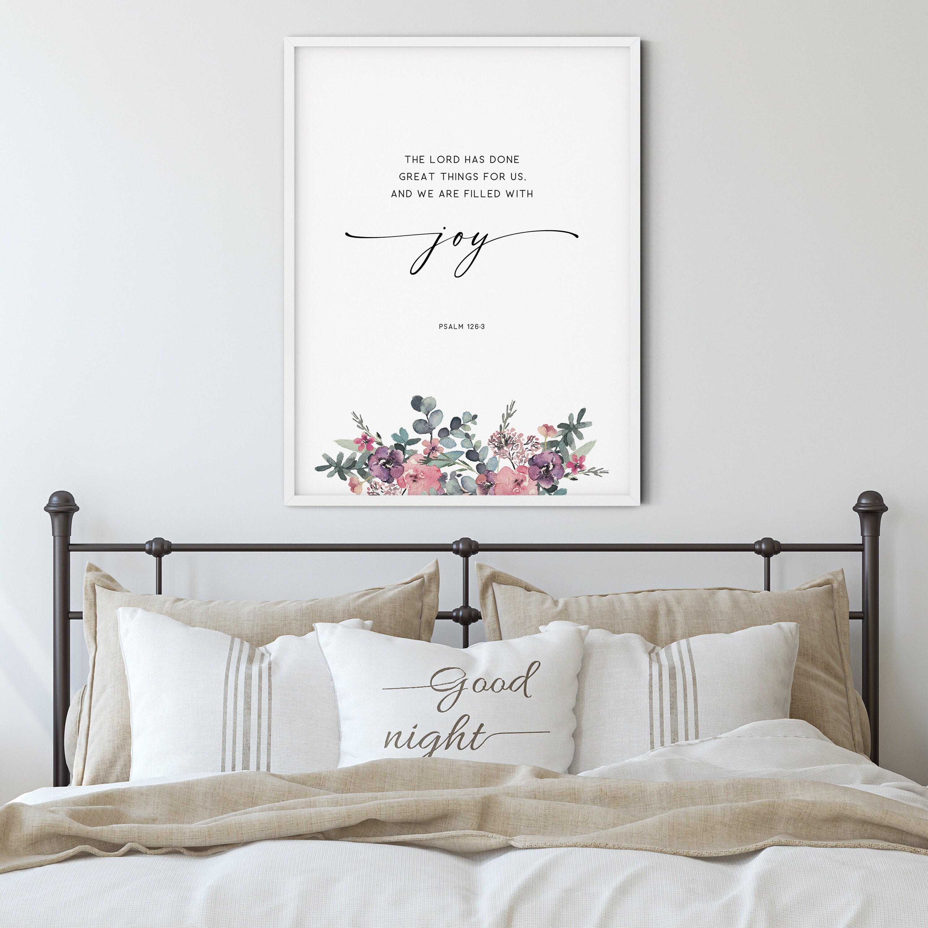 Psalm 126:3 Bible Verse Print Scripture Wall Art Christian | Etsy