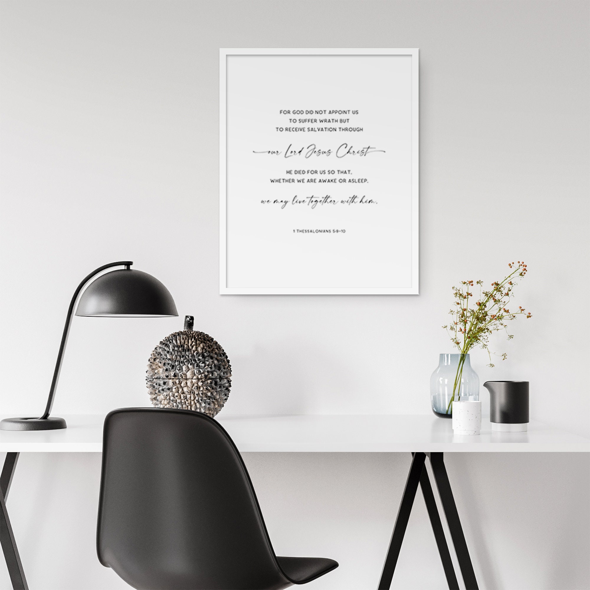 1 Thessalonians 5:9-10 Bible Verse Wall Art Printable - Etsy Canada