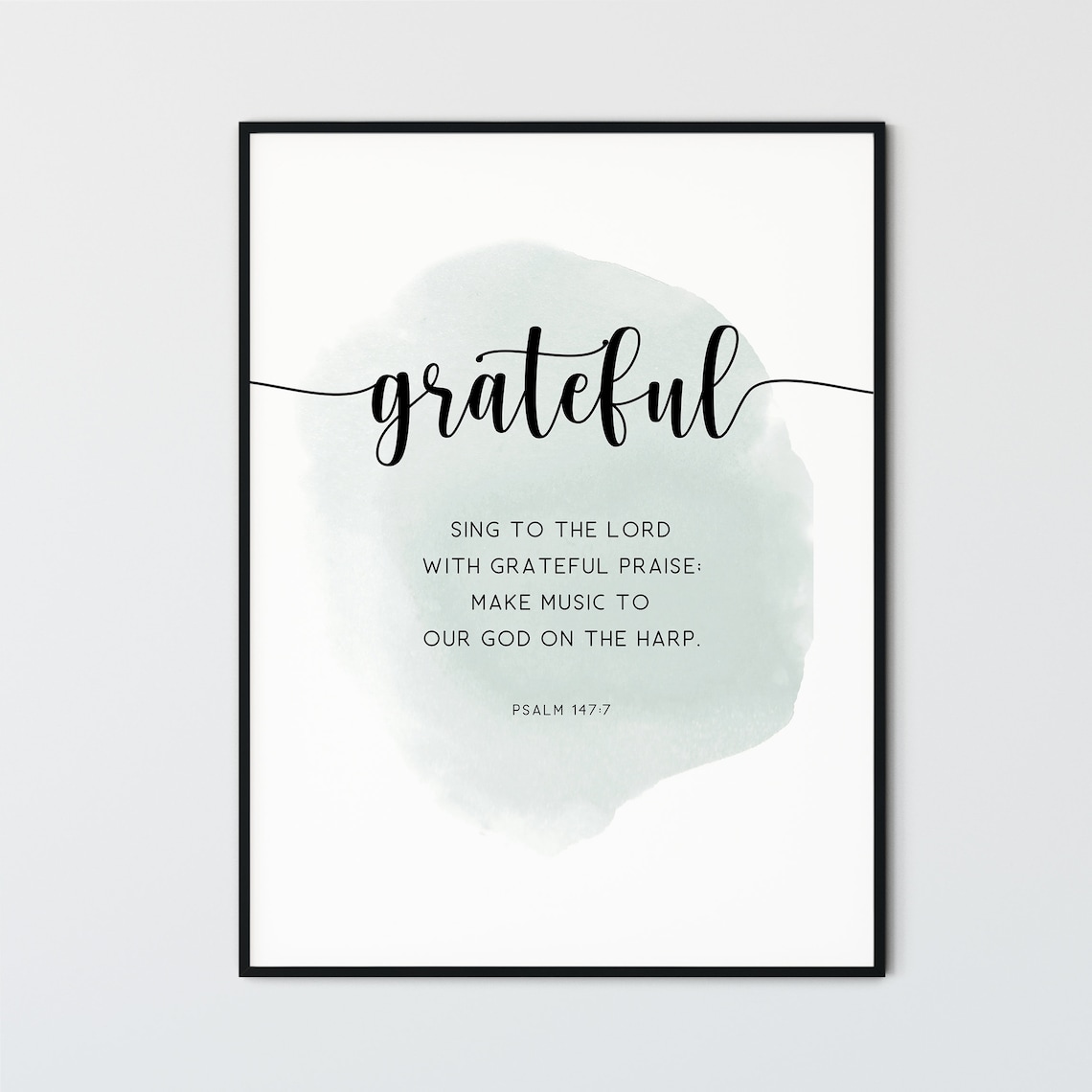 Thankful Grateful Blessed Bible Verse Wall Art Set of 3 | Etsy