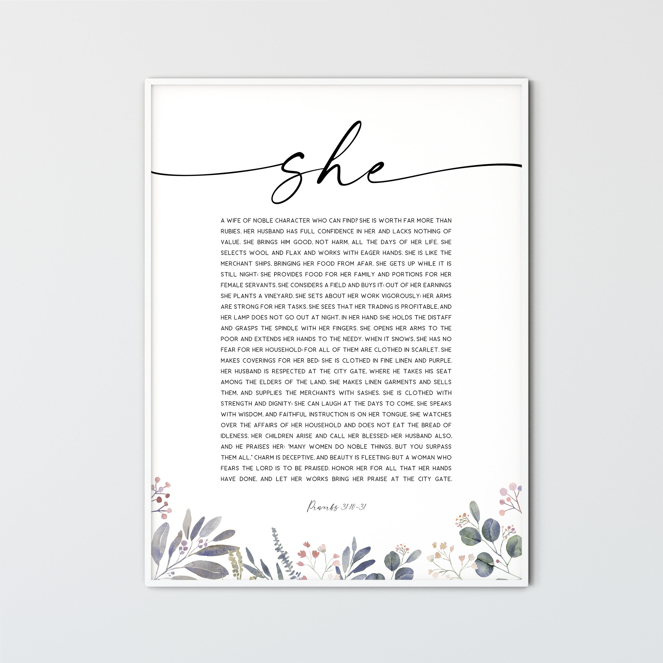 Proverbs 31 10 31 Bible Verse Wall Art Scripture Wall Art Etsy