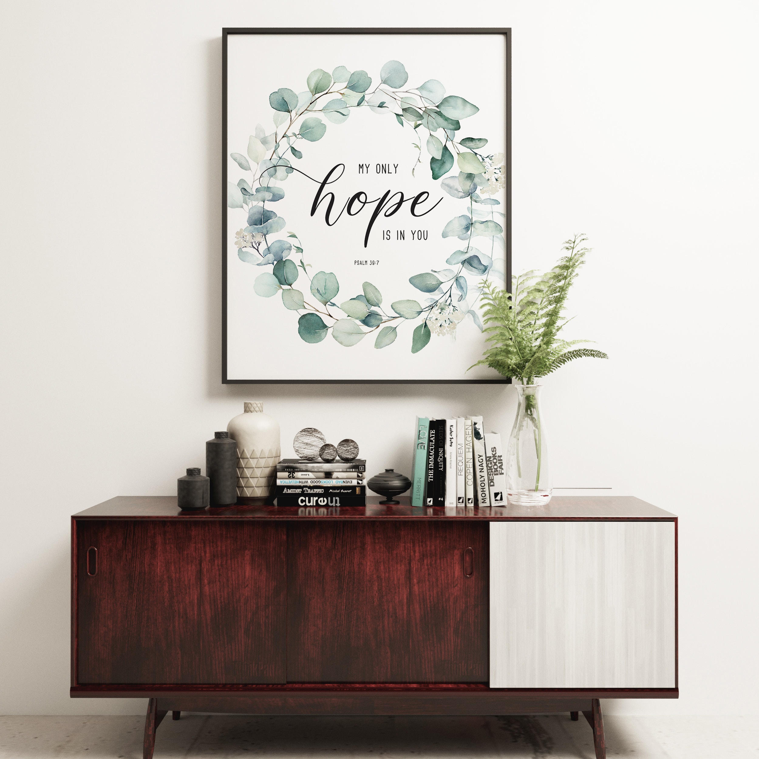 Psalm 39:7, Christian Wall Art, Printable Bible Verse Wall Art ...