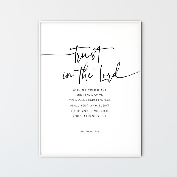 Proverbs 3 5 6 - Etsy