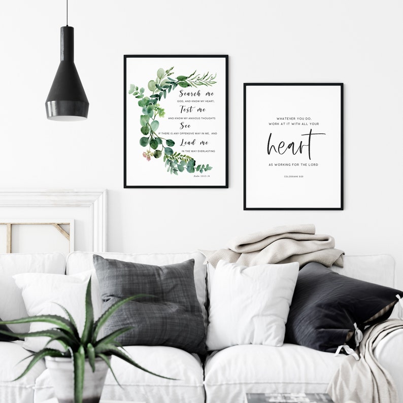 Colossians 3:23 Bible Verse Wall Art Office Scripture Bible - Etsy