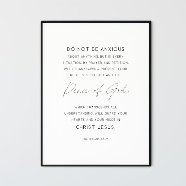 Philippians 4 6 - Etsy
