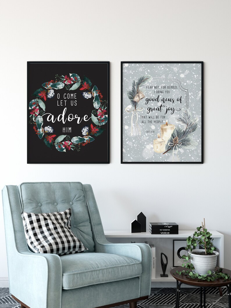 Luke 2:10 Printable Christian Wall Art Bible Verse Wall Art - Etsy