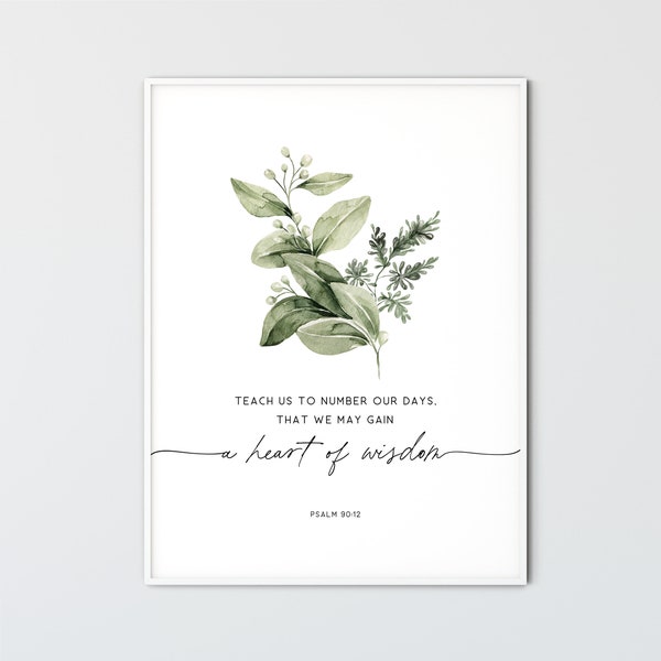 Psalm 90 12 - Etsy