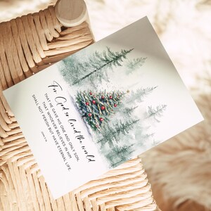 John 3:16 Print, Christmas Bible Verse Wall Art Watercolor Christmas ...