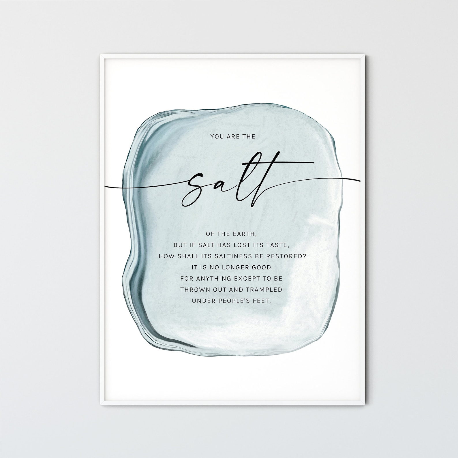 Matthew 5:13-16 Bible Verse Wall Art Set of 2 Prints Scripture ...