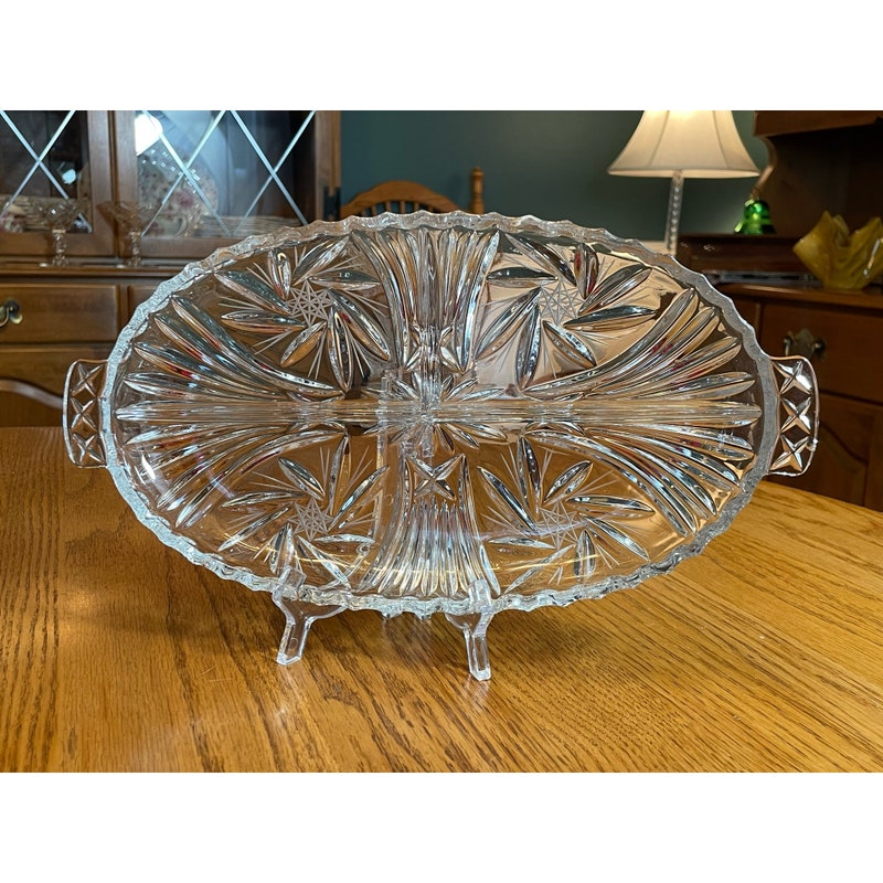 Crystal Serving Tray - Etsy