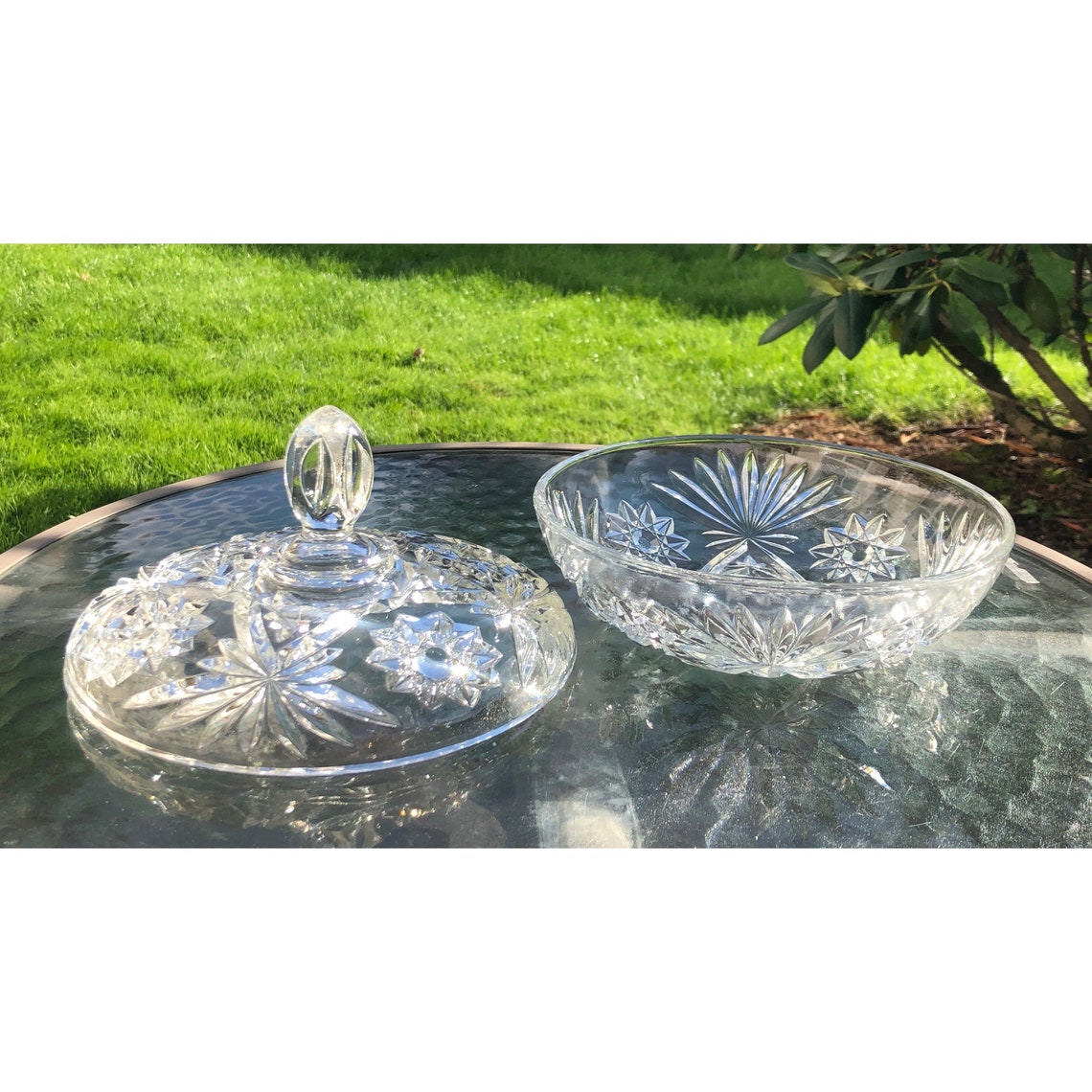 Vintage Genuine Lead Crystal Early American Precut Pattern - Etsy