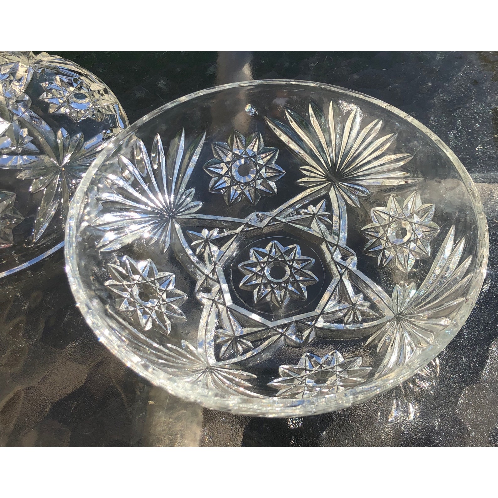 Vintage Genuine Lead Crystal Early American Precut Pattern - Etsy