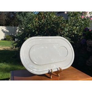 Pizzato Made in Italy, off White Large Oval Ceramic Platter/ceramic ...