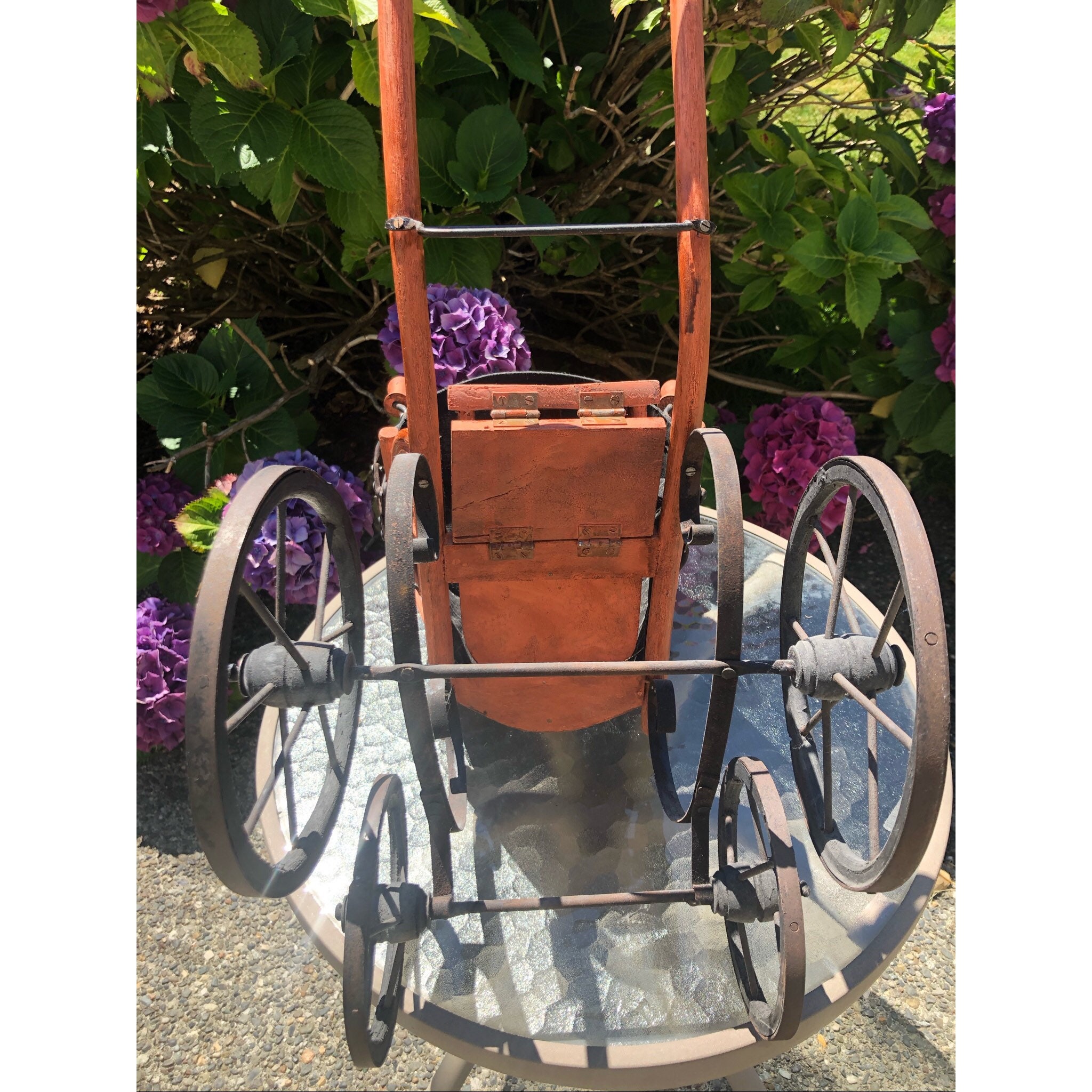 Antique 19th Century Doll Stroller Baby Carriage Rattan Wood - Etsy