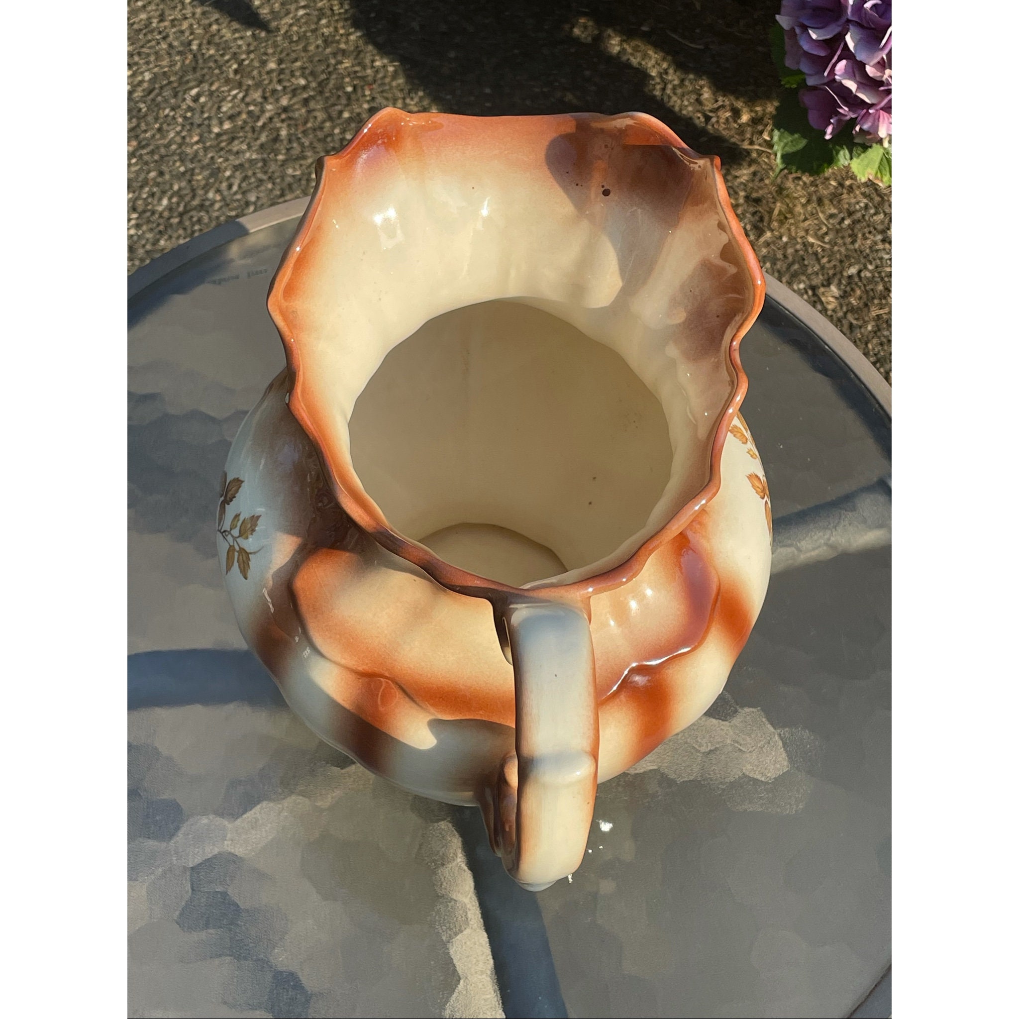 Vintage Arnel's Pottery Water Pitcher/watering Pot/brown - Etsy