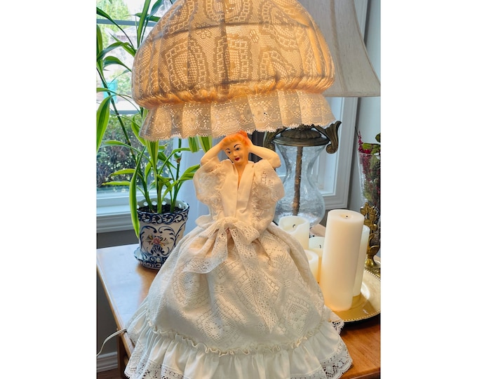 Rare One of A Kind Vintage 1940s Romantic Victorian Porcelain Lady ...