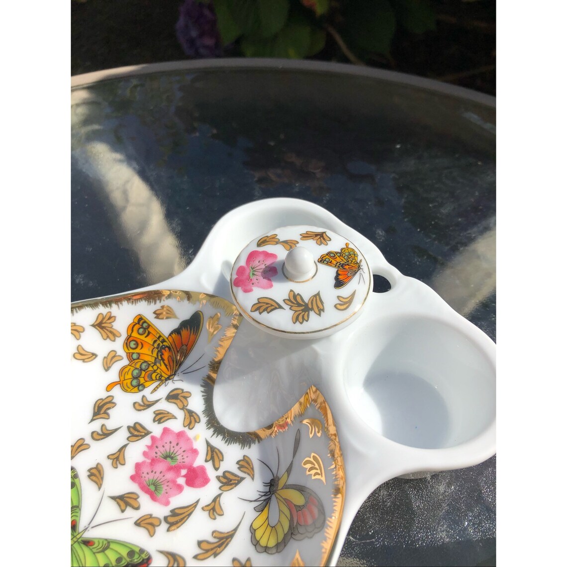 Vintage Mini Tea Set Auratic Porcelain Gold Butterfly Gold - Etsy