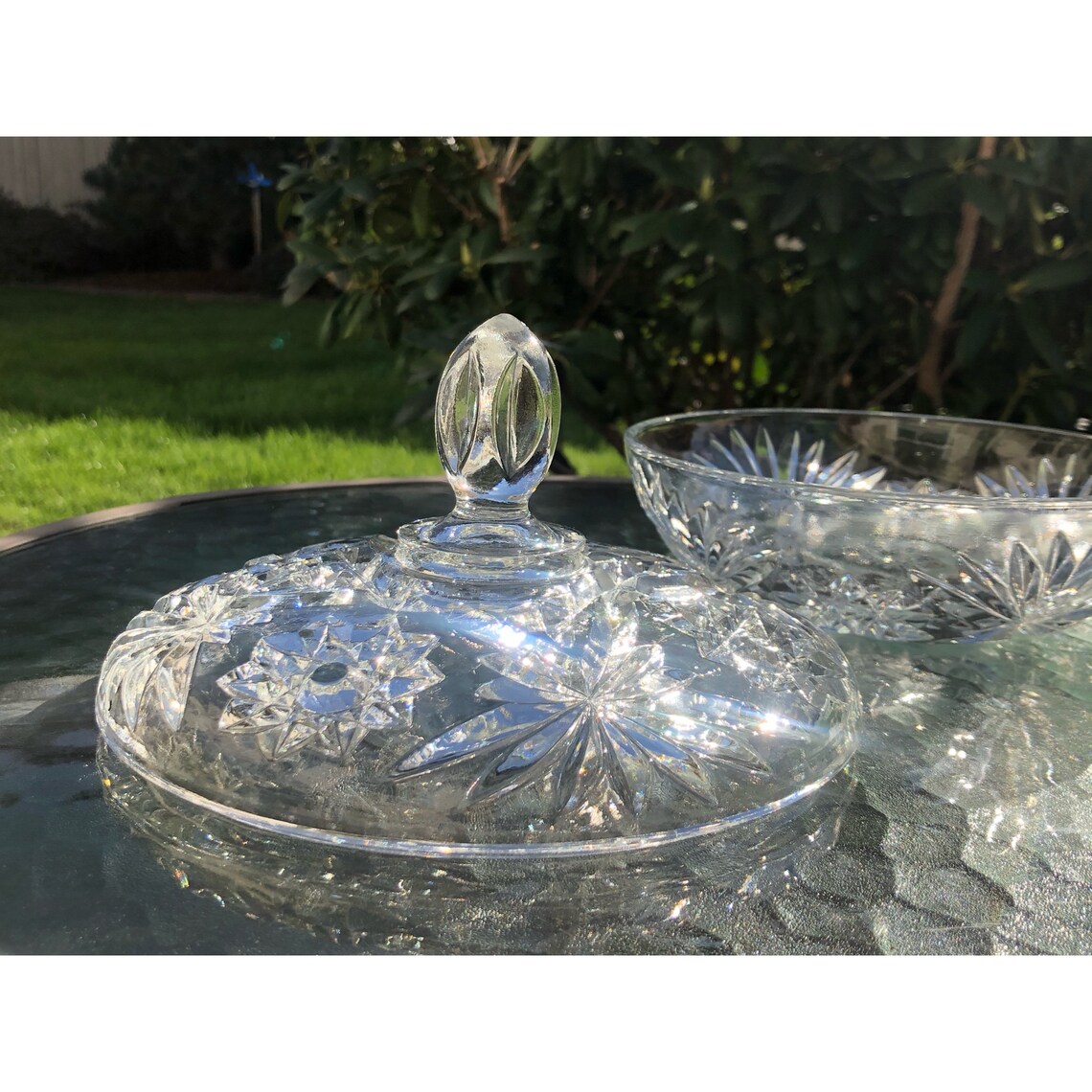 Vintage Genuine Lead Crystal Early American Precut Pattern - Etsy