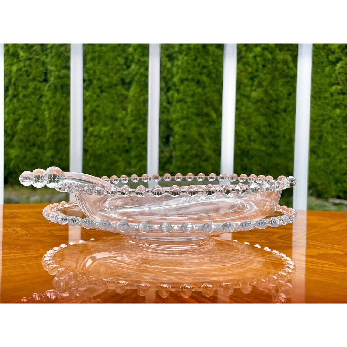 Vintage 1940s Crystal Candlewick Pattern 3 Pcs. Set Divided - Etsy