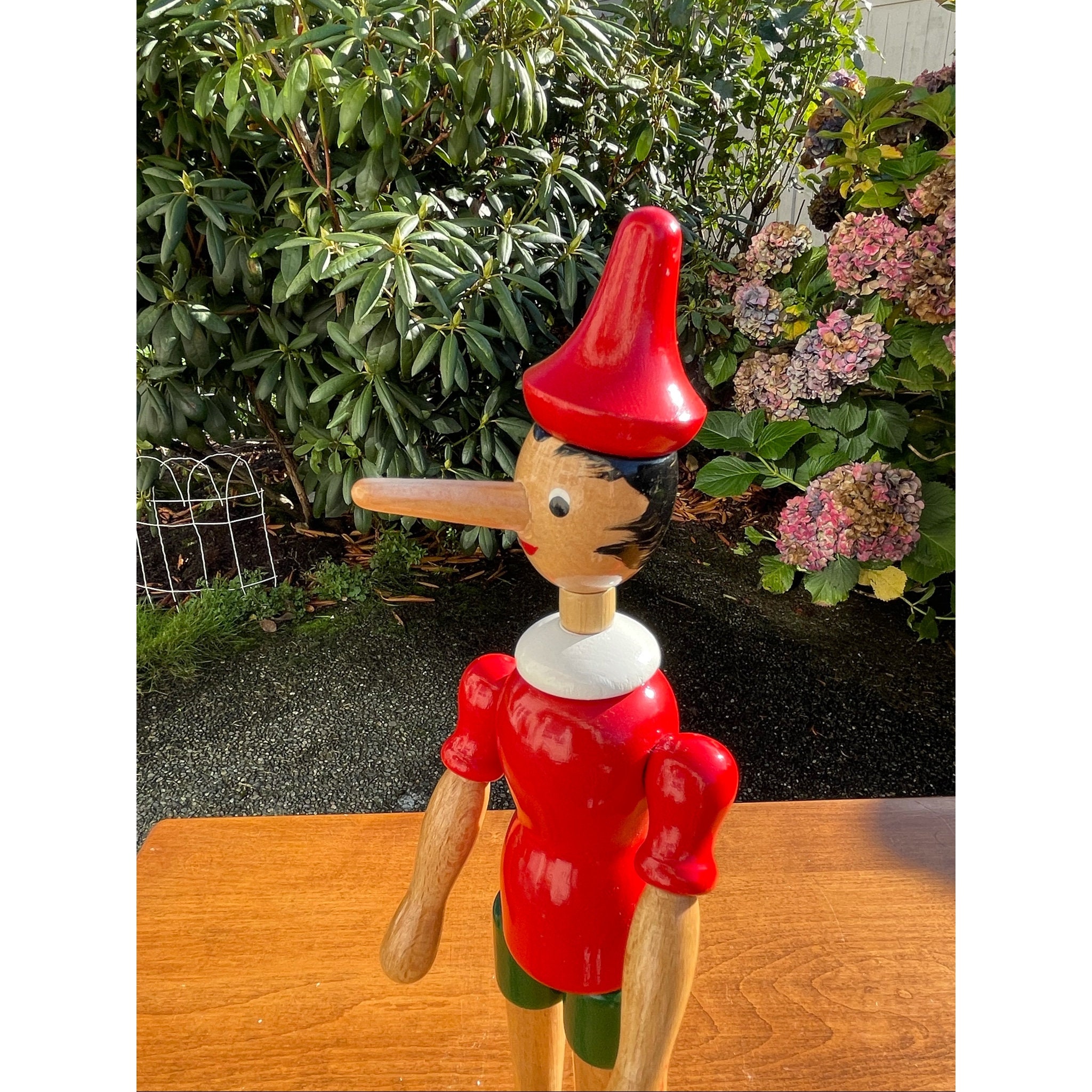 Vintage Wooden Hand Painted Pinocchio Articulated & Jointed - Etsy