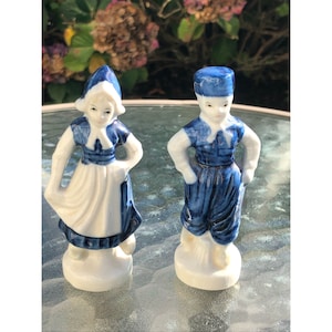 Vintage Hand Painted Dutch Boy and Girl Porcelain Figurines Made in ...