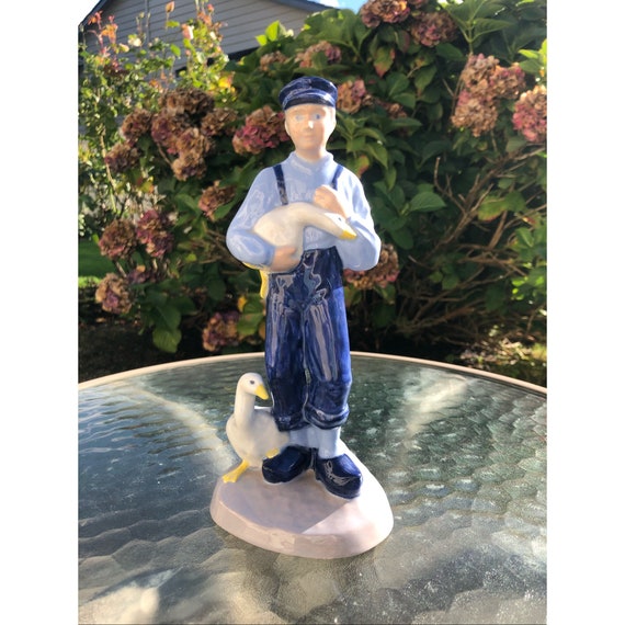 Vintage Ceramic Dutch Duck Man Figurine Art Collectors Statue | Etsy