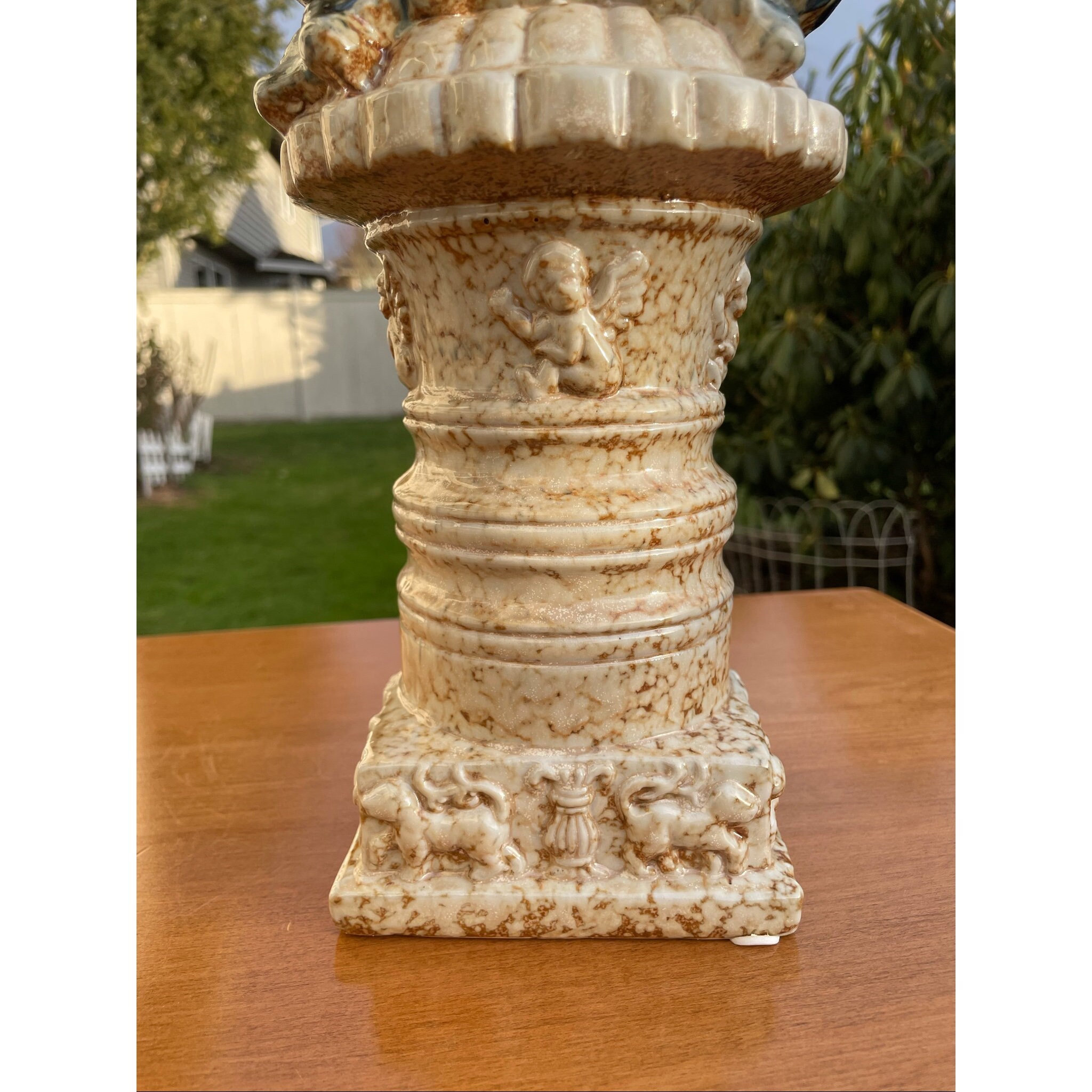 Vintage Pedestal Figural Cherub Angels Animals Lucky Frog - Etsy