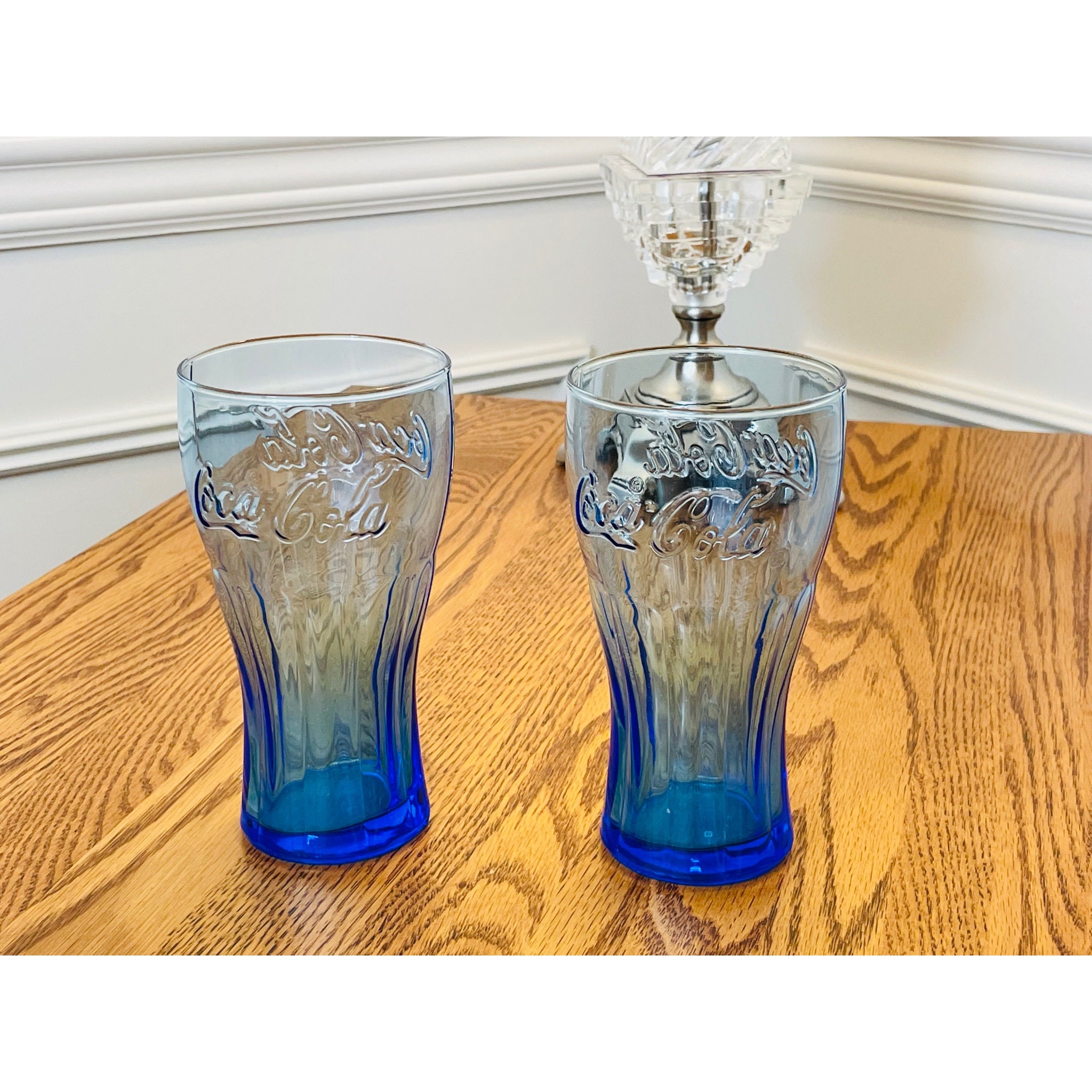 Vintage Cobalt Blue Coca Cola Glass Collectable Coca Cola - Etsy