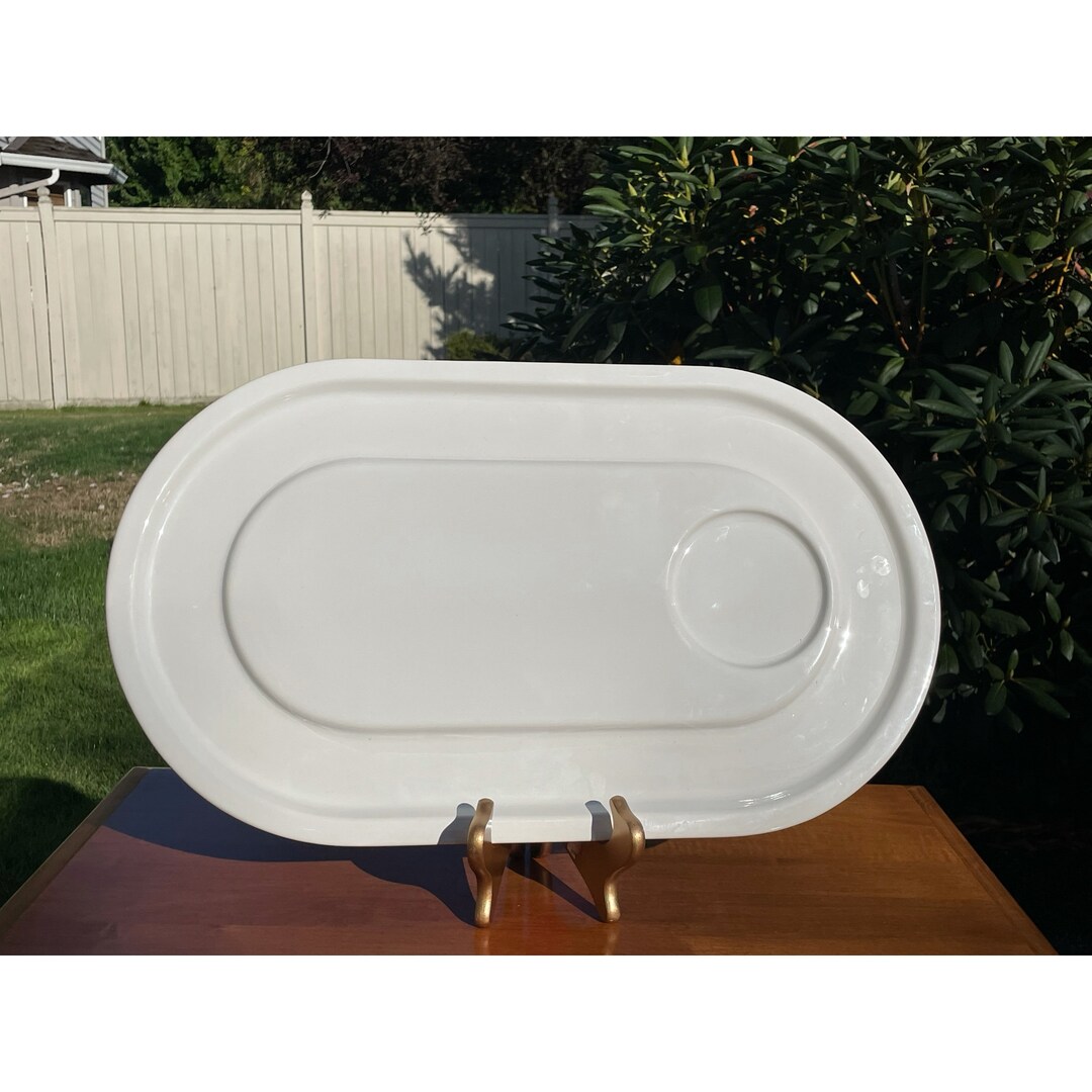 Pizzato Made in Italy, off White Large Oval Ceramic Platter/ceramic ...
