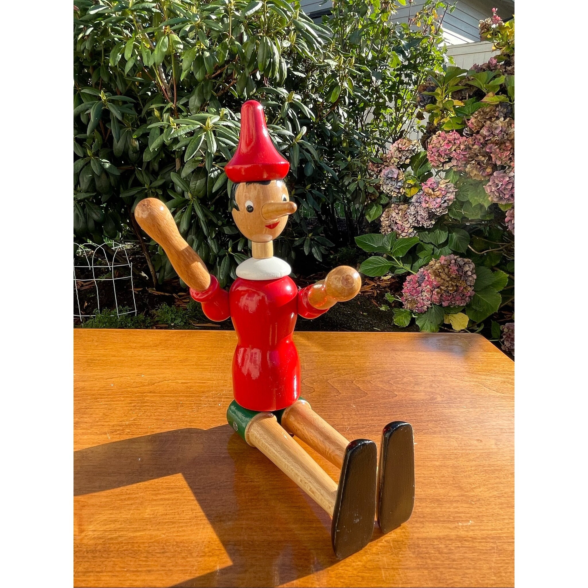 Vintage Wooden Hand Painted Pinocchio Articulated & Jointed - Etsy