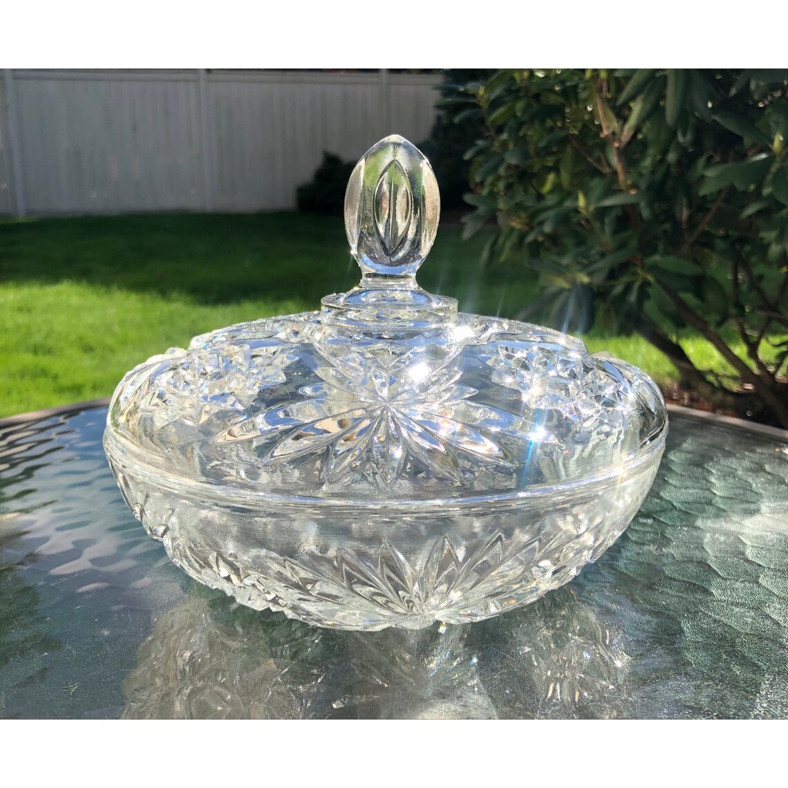 Vintage Genuine Lead Crystal Early American Precut Pattern - Etsy