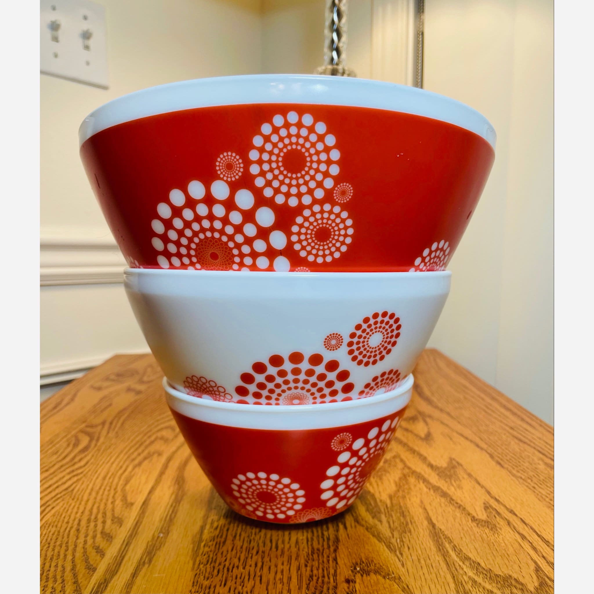 Set of 3 Vintage Charm Inspired by Pyrex tickled - Etsy