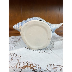 Vintage Large Heavy Glossy Ceramic Seashell Bowl Decorative Accent ...