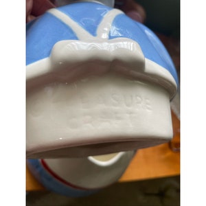 Extremely RARE Vintage Treasure Craft “baking Granny” Ceramic Lidded ...