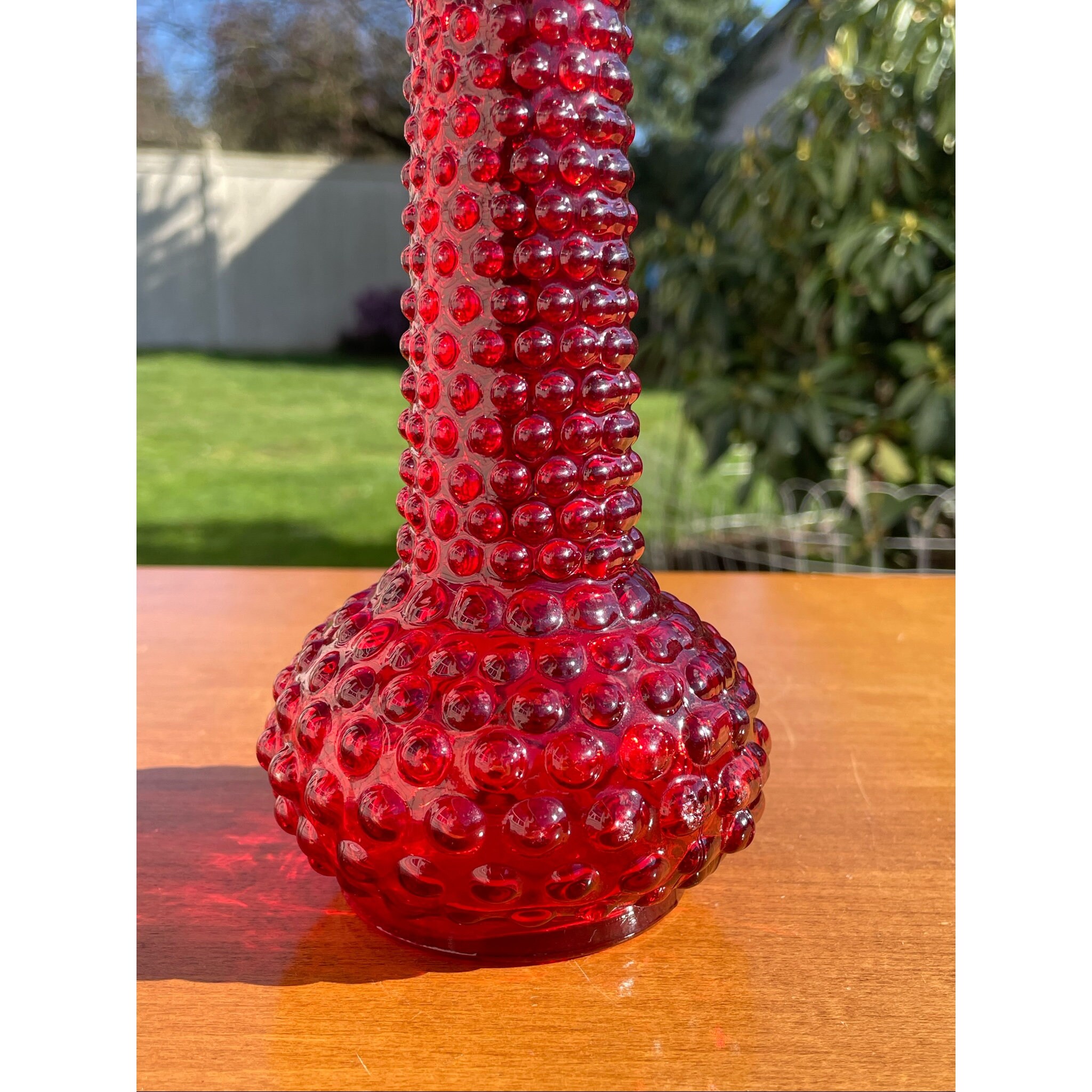 Vintage E.O. Brody Co. Transparent Laminate Film Red Glass Bud - Etsy