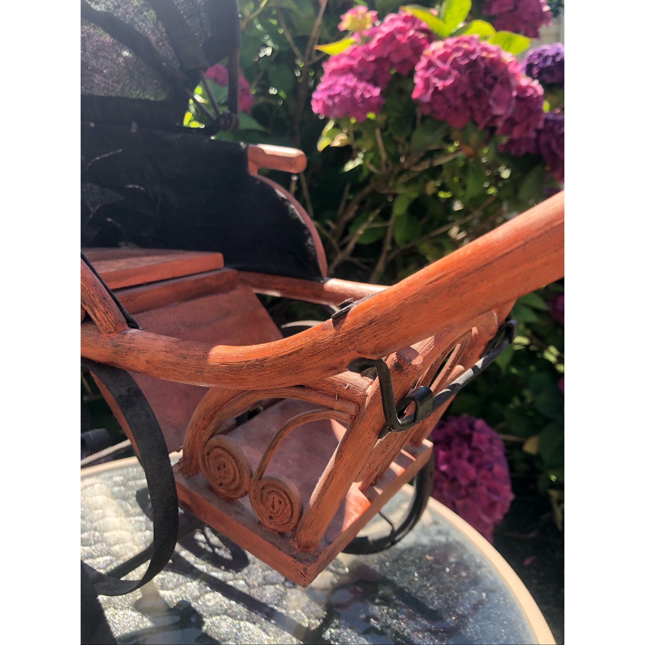 Antique 19th Century Doll Stroller Baby Carriage Rattan Wood - Etsy