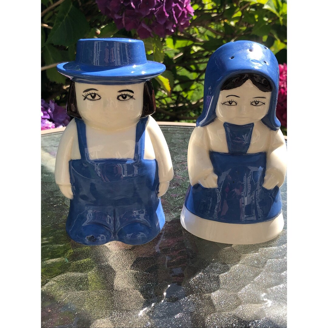 Large Dutch Boy Girl Ceramic Salt & Pepper Shaker Made in Holland - Etsy