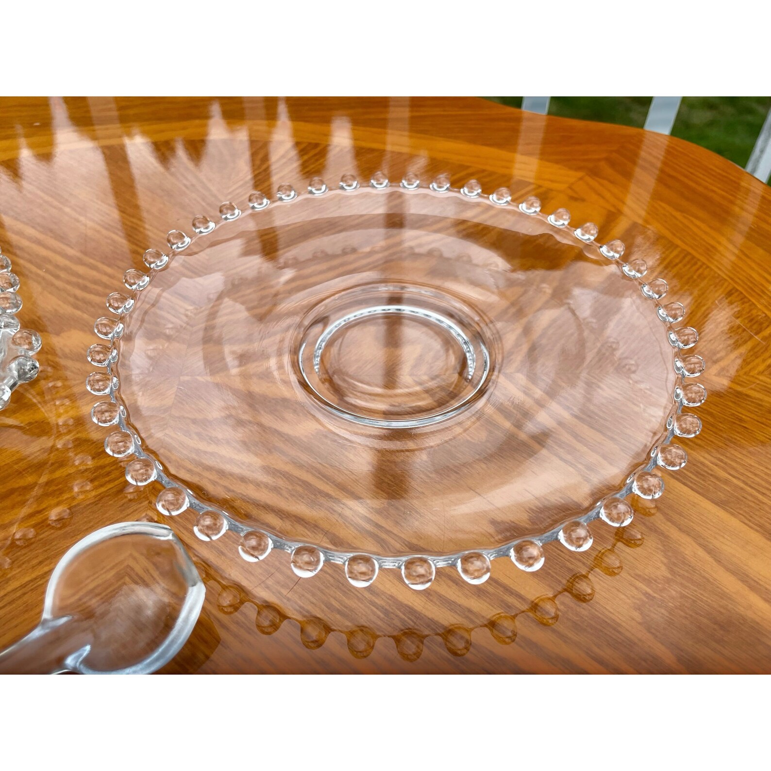 Vintage 1940s Crystal Candlewick Pattern 3 Pcs. Set Divided - Etsy