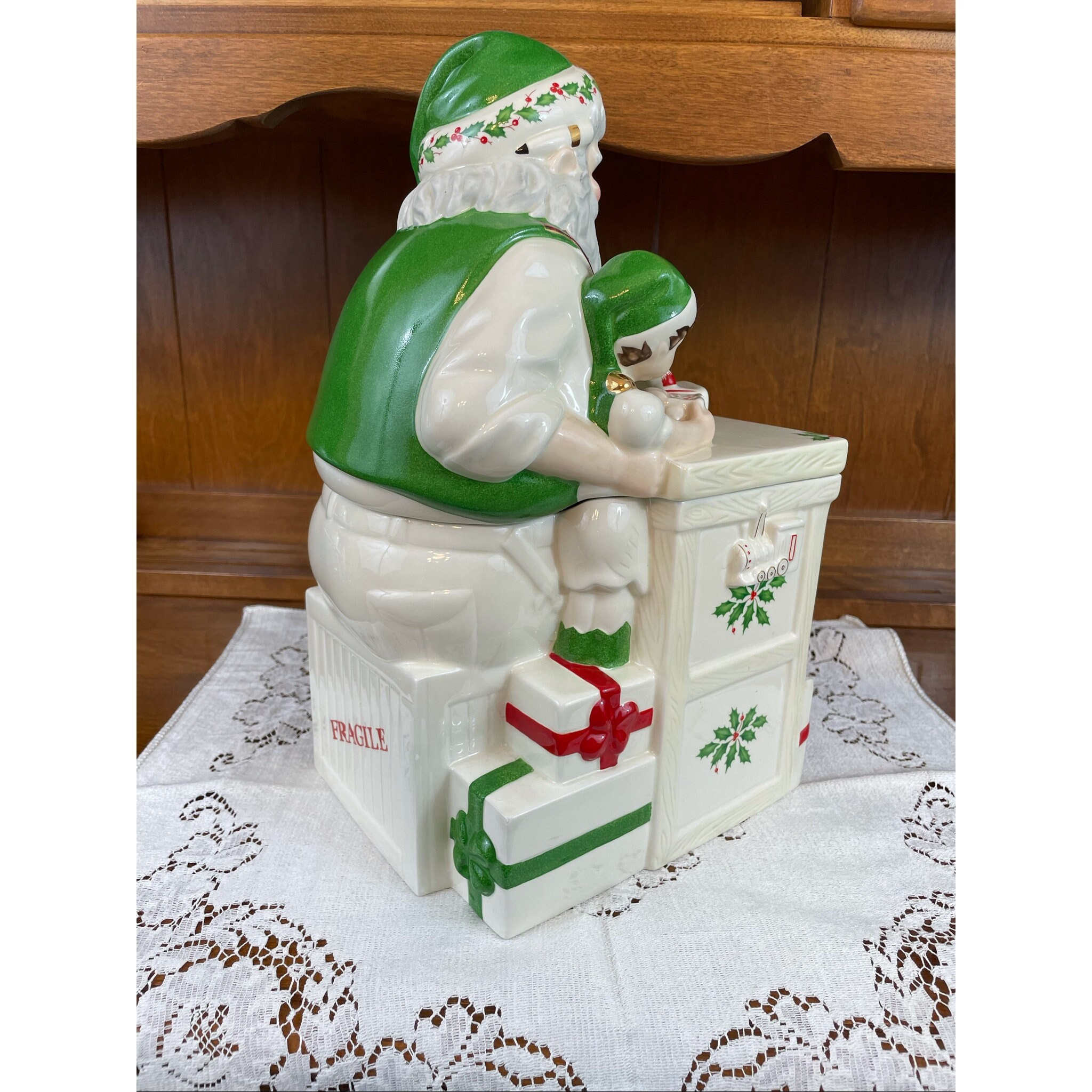 Santa's Workbench Santa's Holiday Toy Shop White Red | Etsy