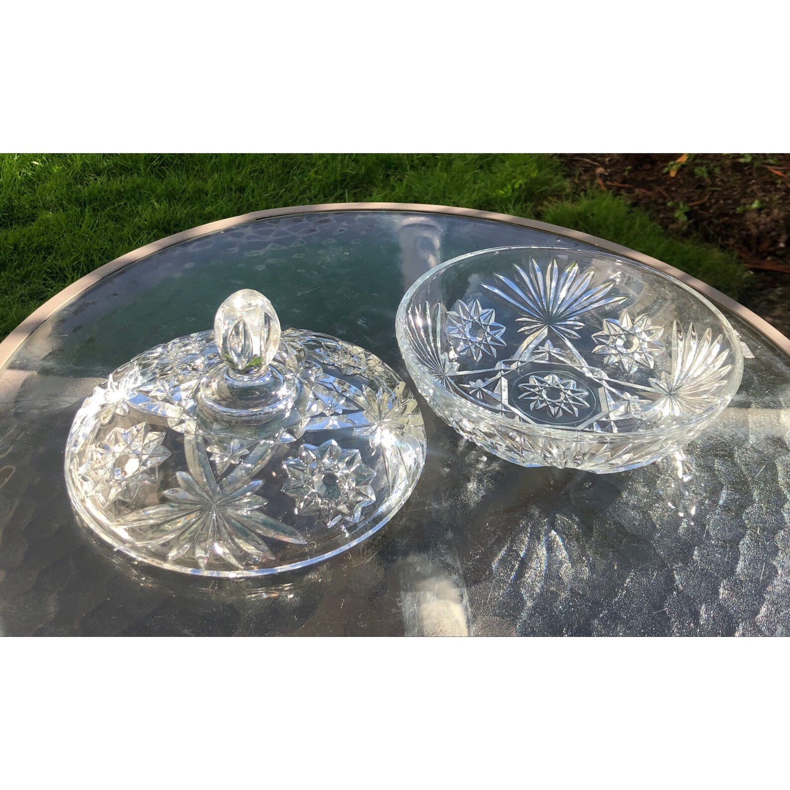 Vintage Genuine Lead Crystal Early American Precut Pattern - Etsy