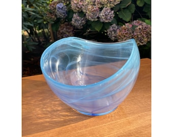 Light Blue Glass Bowl | Etsy
