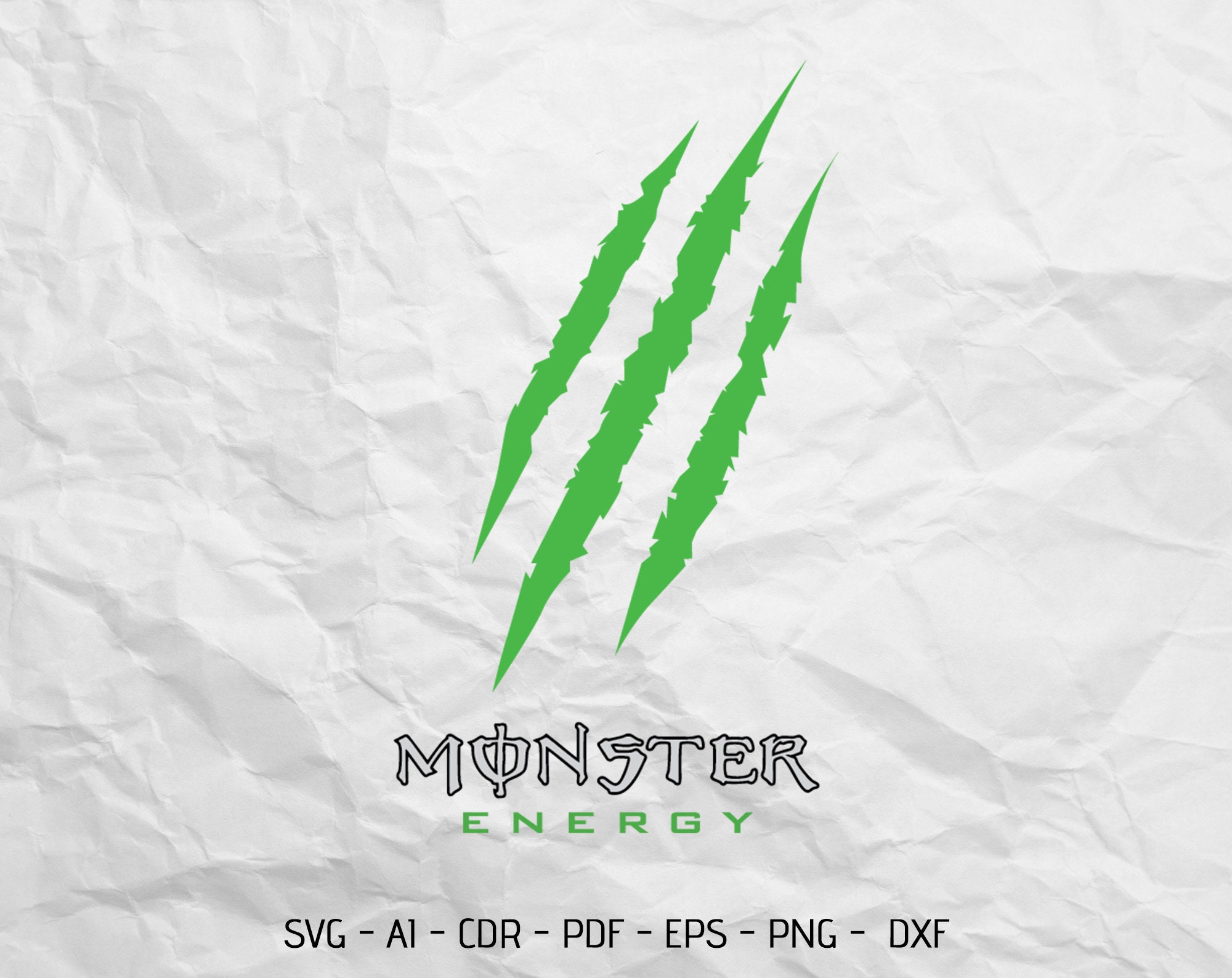 Monster energy claw svg for Cricut Laser cut and Print | Etsy